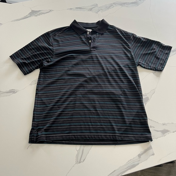 Callaway | Shirts | 22 Callaway Polo Black Stripe Golf Dri Fit Shirt ...